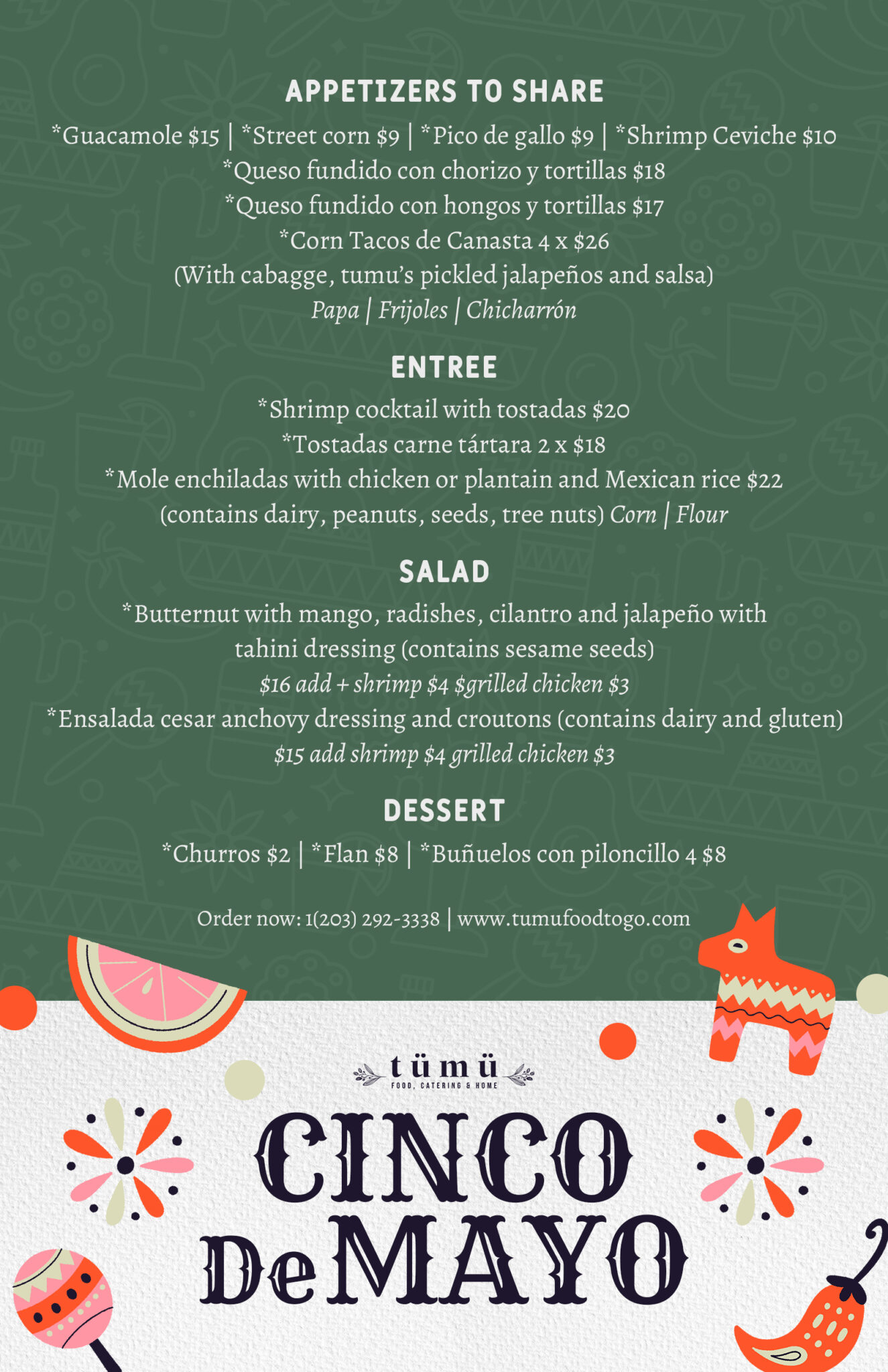 Cinco de Mayo Menu - TumuFood